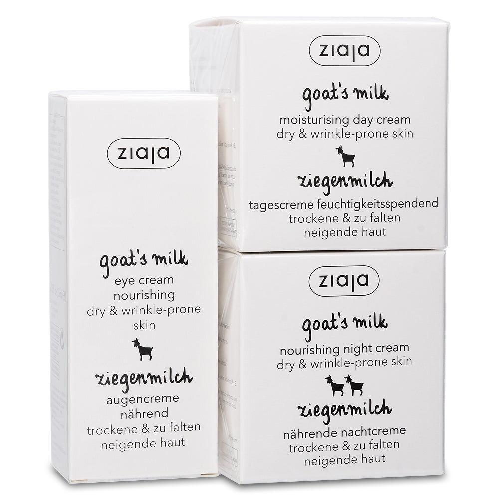 Goat's Milk Bundle: Day, Night & Eye Cream - Ziaja® USA – Ziaja® USA Webstore